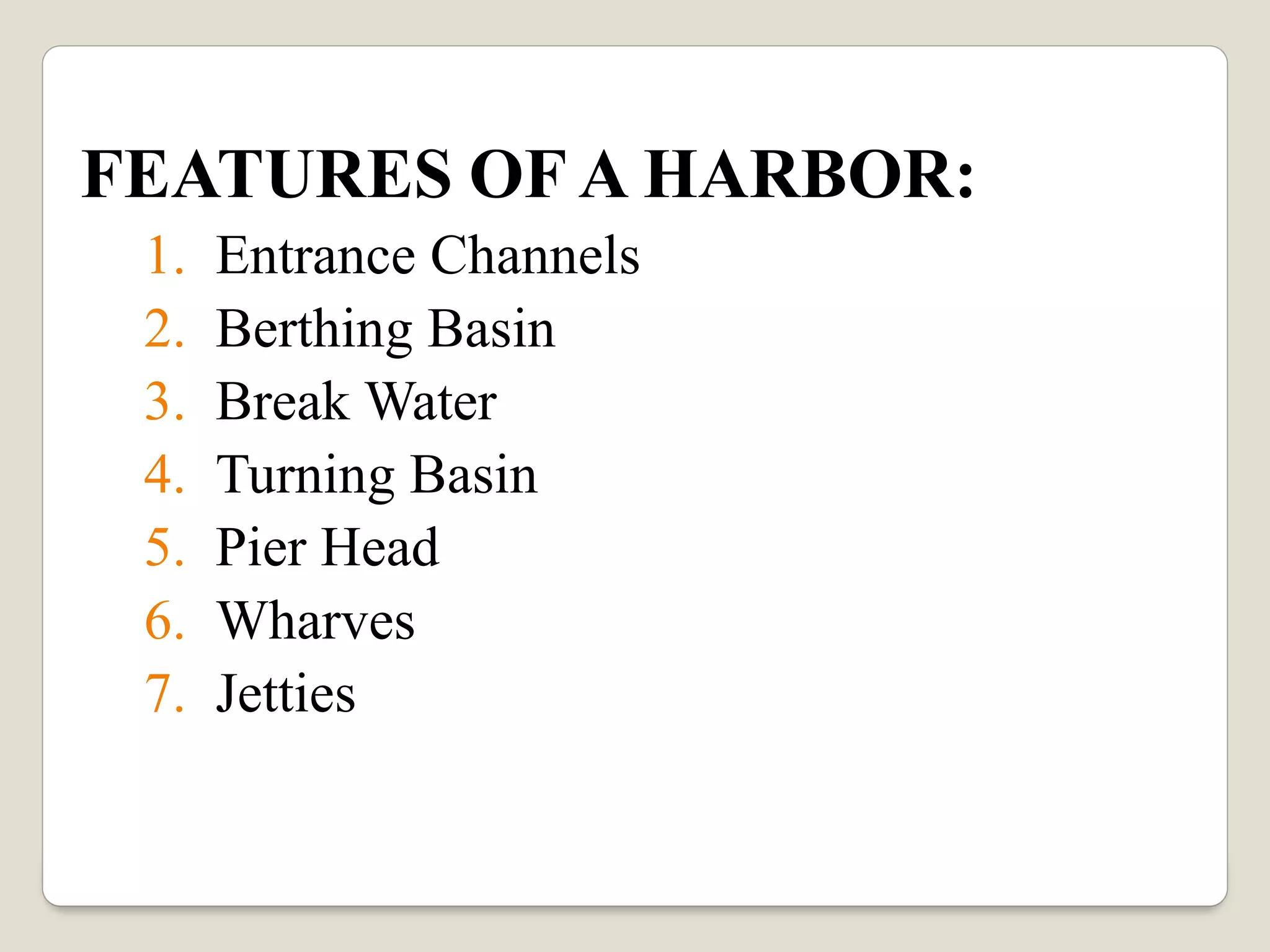 Docks, Harbour and Ports | PDF