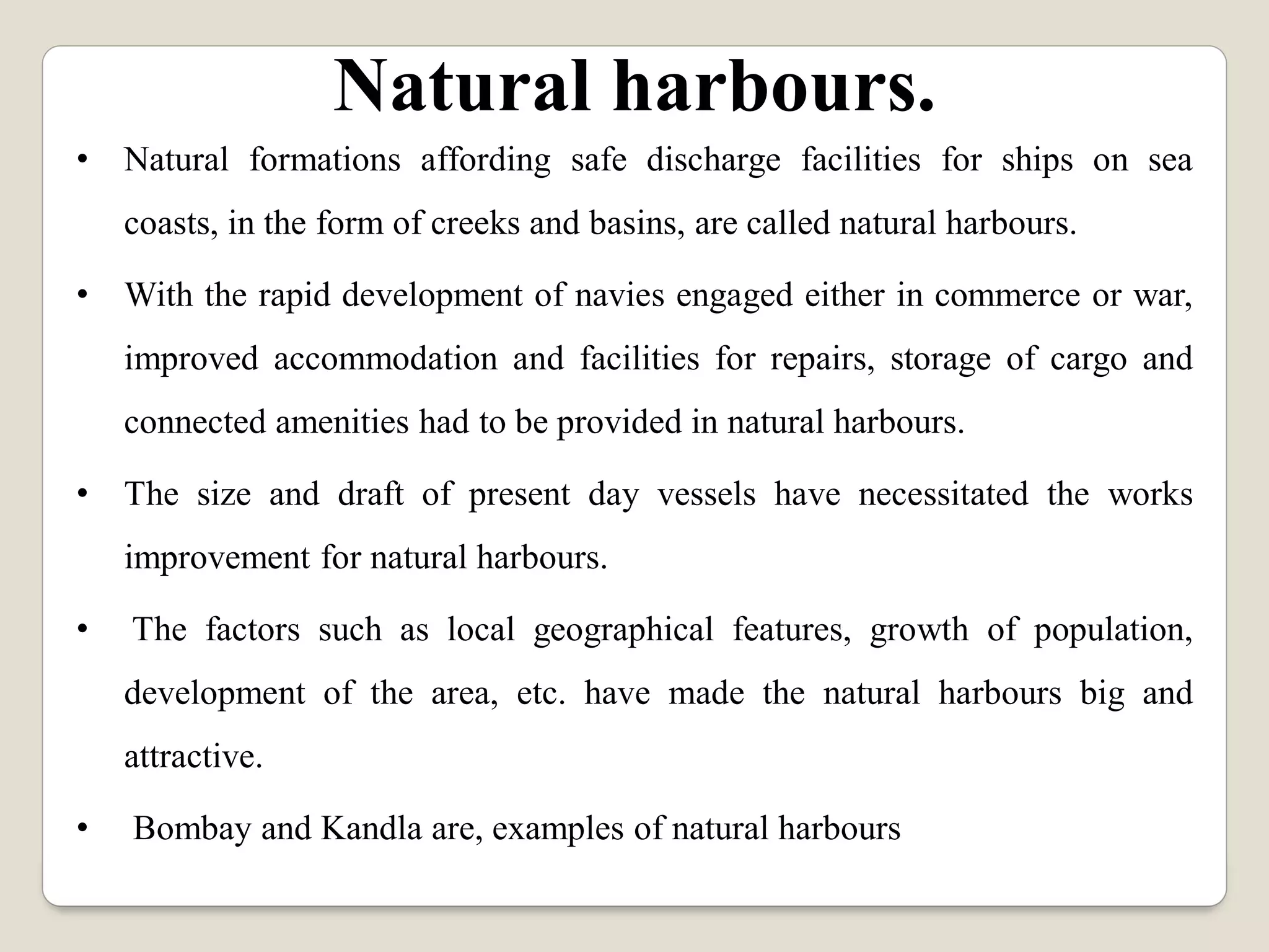 Docks, Harbour and Ports | PDF