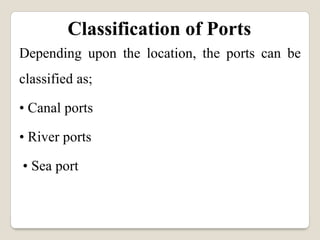 Docks, Harbour and Ports | PDF