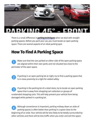 Everyday Maneuvers: This Is How You Park Your Car Between Two Other ...