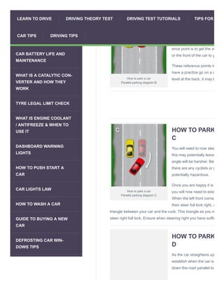 HOW TO PARK A CAR | PDF