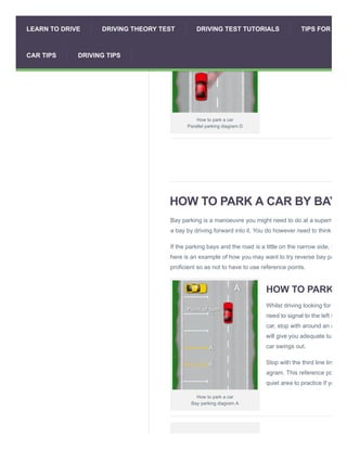 HOW TO PARK A CAR | PDF