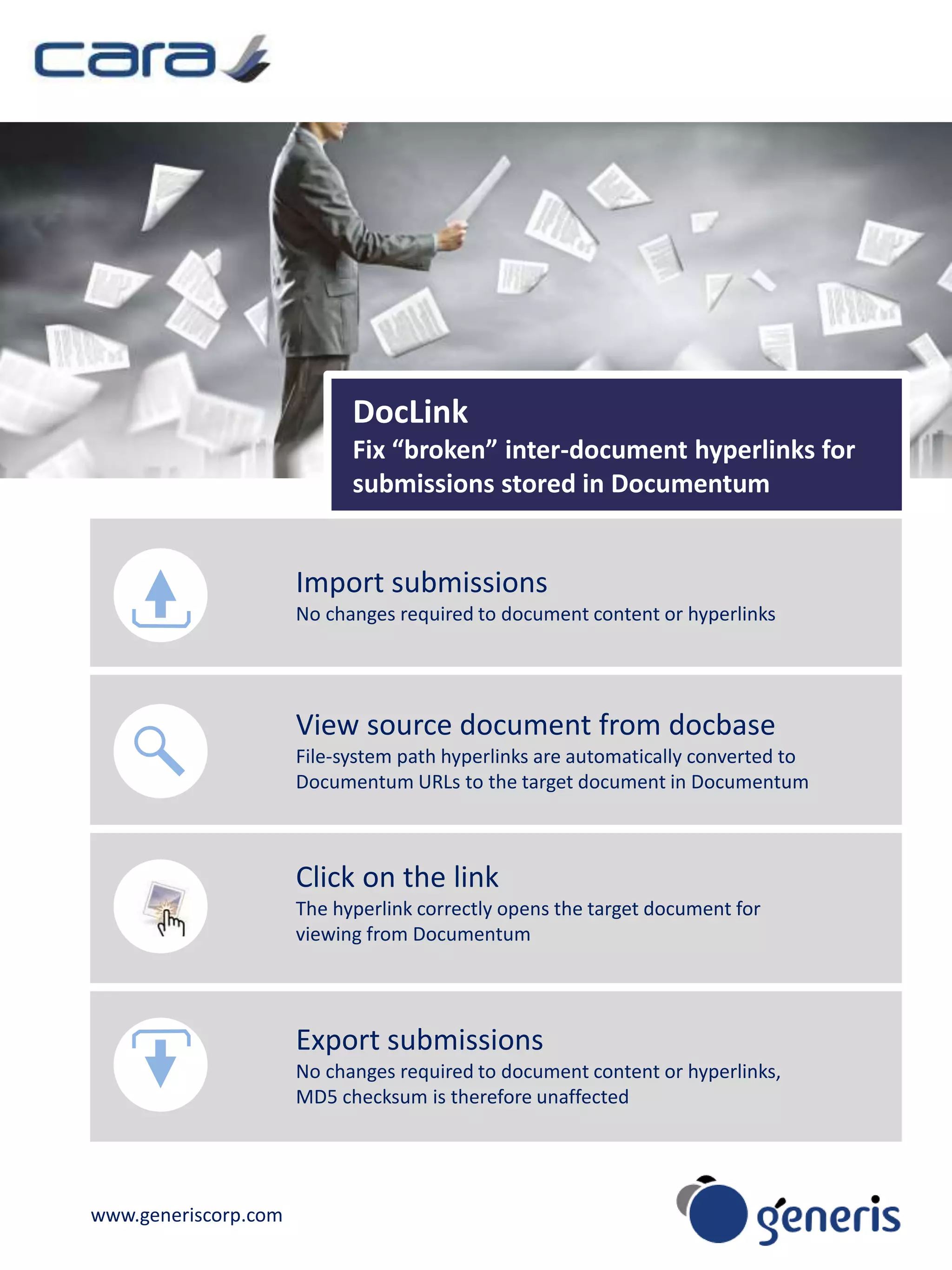 DocLink for managing hyperlinks in Documentum | PPTX