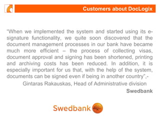 DocLogix - Business process and document management audit | PPT