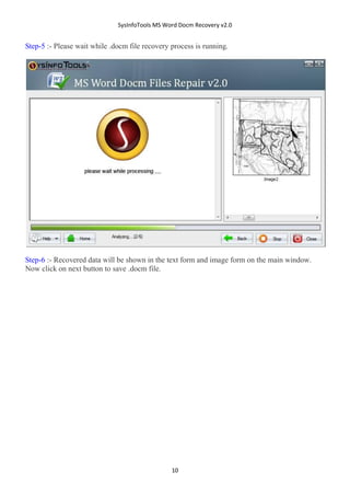 SysInfoTools MS Word DOCM Recovery | PDF | Operating Systems | Computer Software and Applications