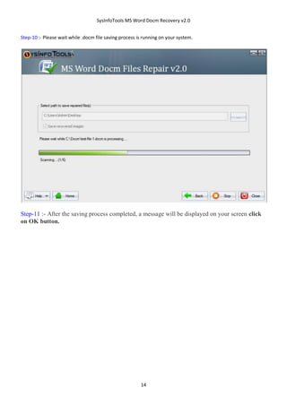 SysInfoTools MS Word DOCM Recovery | PDF | Operating Systems | Computer Software and Applications