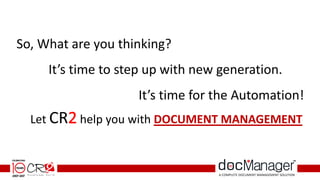 Document Management System - docManager | PPT