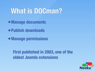 DOCman, Free Software, and Fear of Forks | PPT