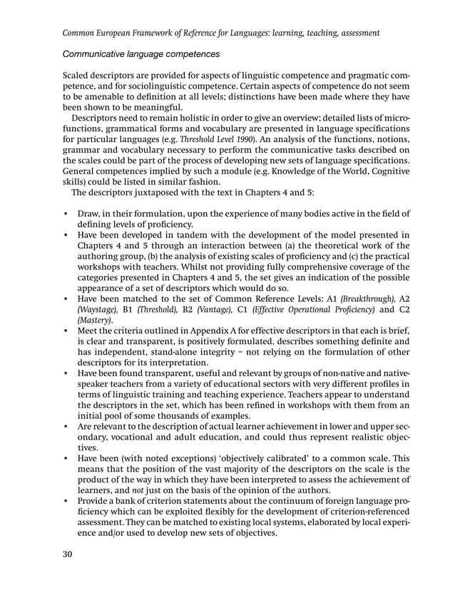 Common European Framework of Reference for Languages : Learning ...