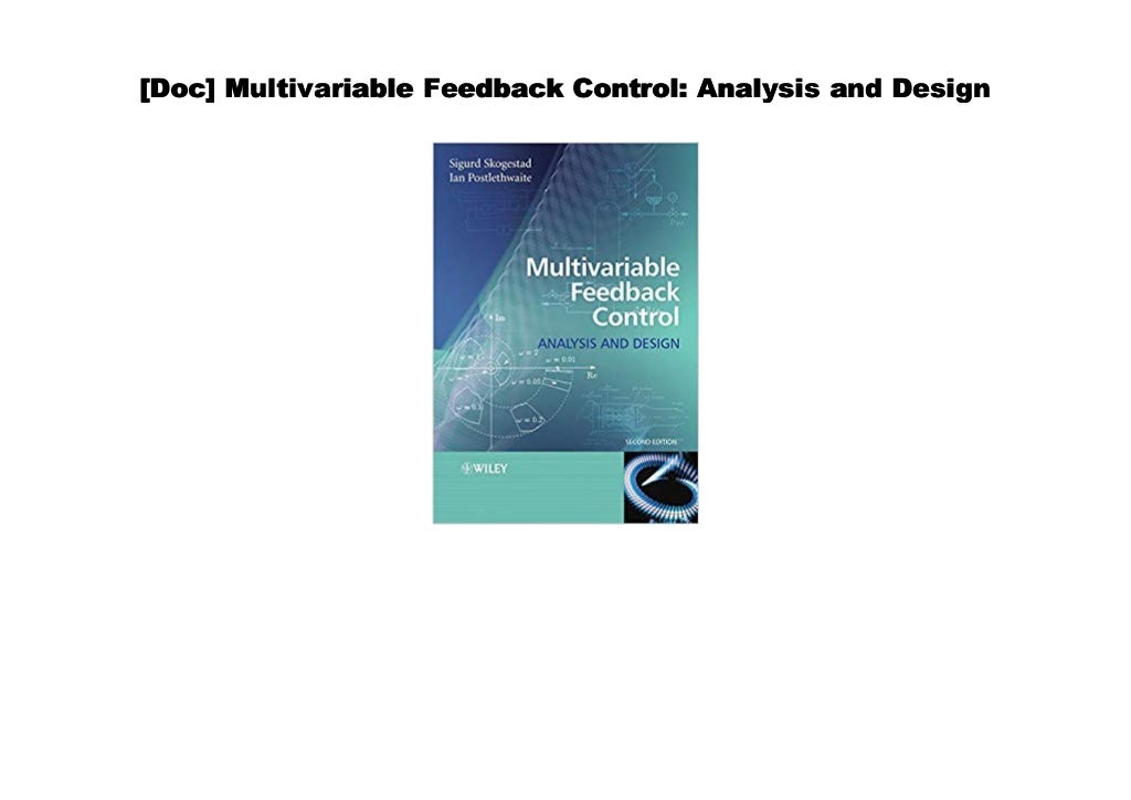 [pdf] Multivariable Feedback Control Analysis And Design