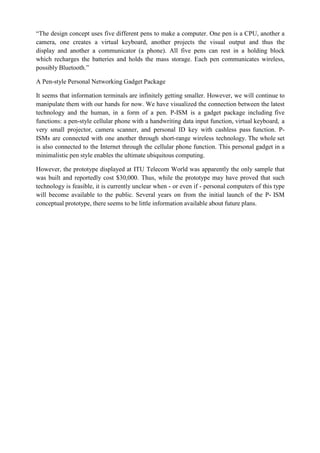 Doc of 5 pen pc technology | PDF