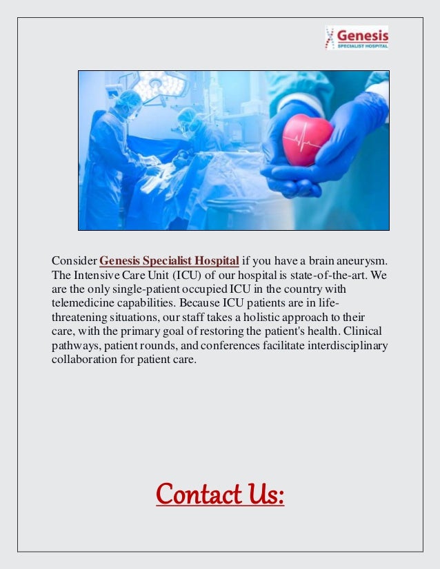 Brain Aneurysm Surgery in Lagos by Genesis Specialist Hospital | DOCX