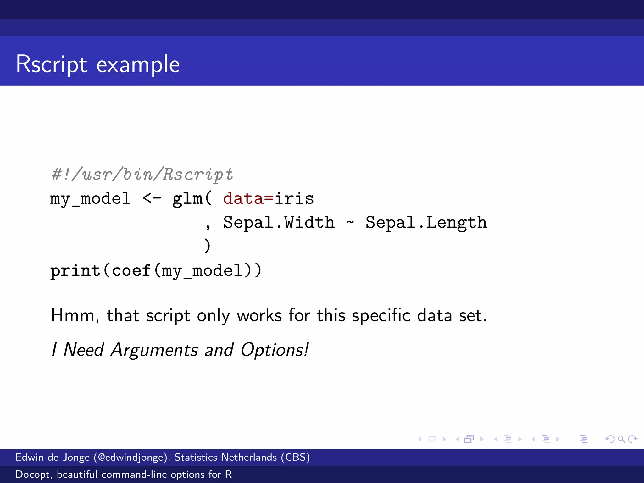 Docopt, beautiful command-line options for R, user2014 | PDF | Programming Languages | Computing