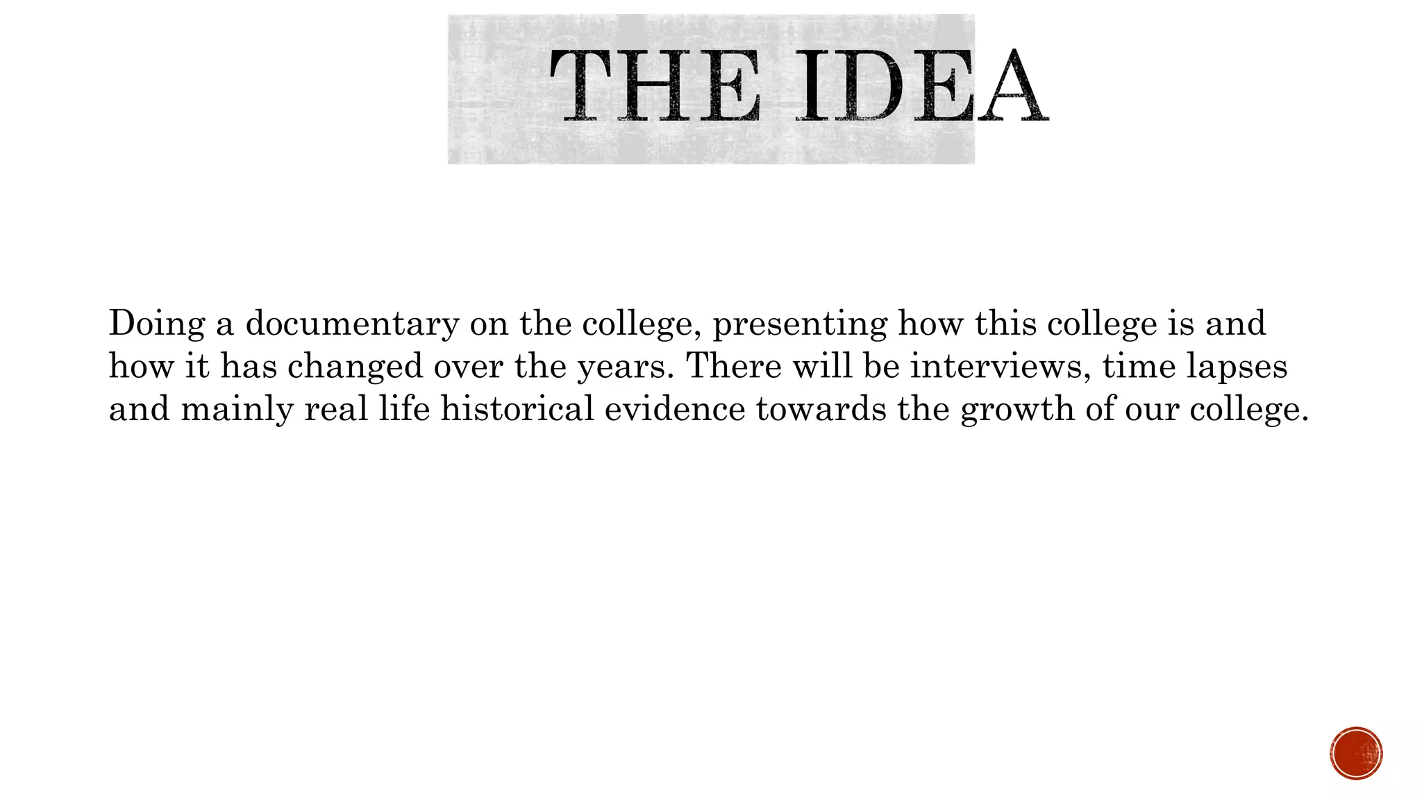 Documentary presentation | PPT