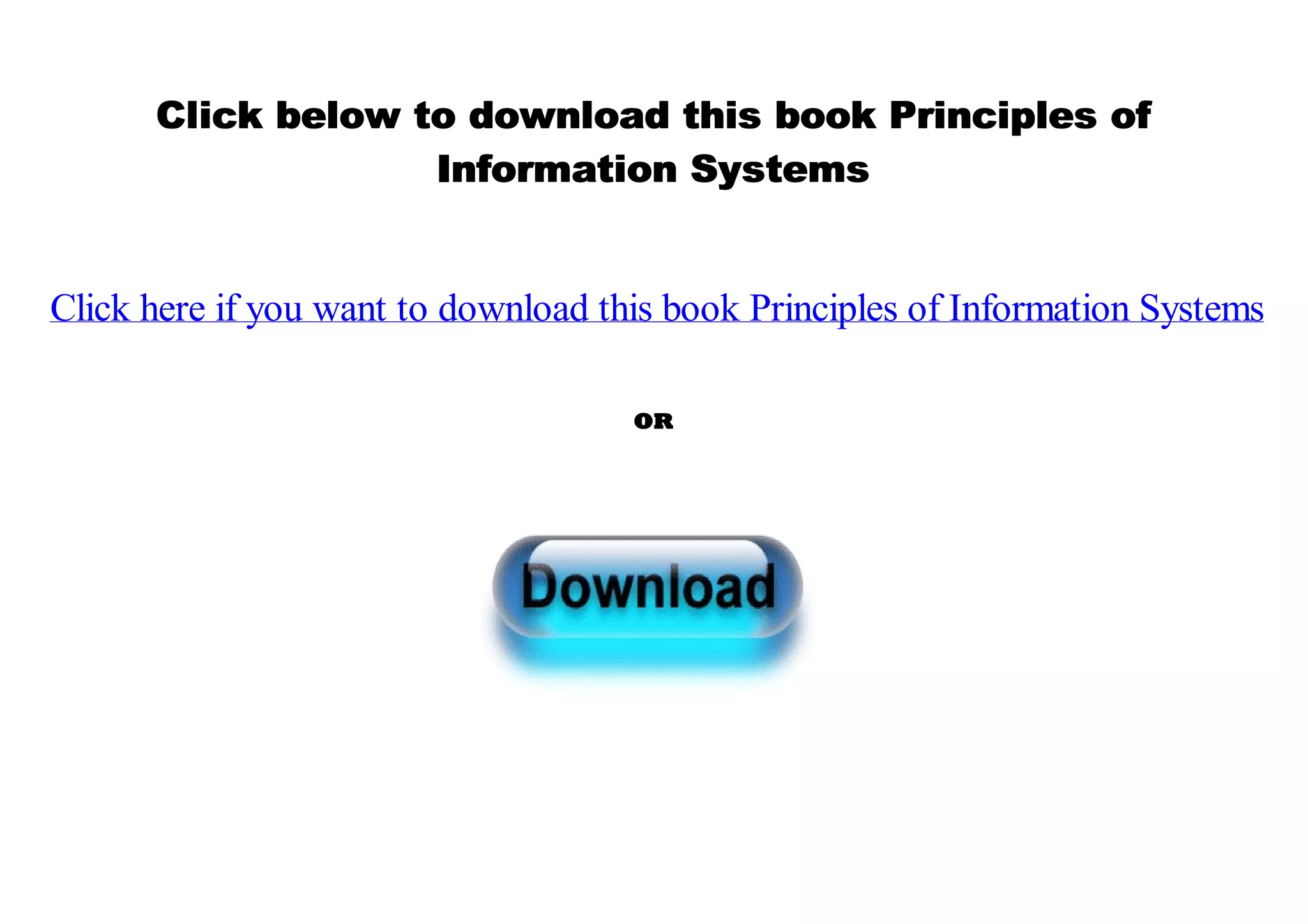 [PDF] Principles of Information Systems | PDF