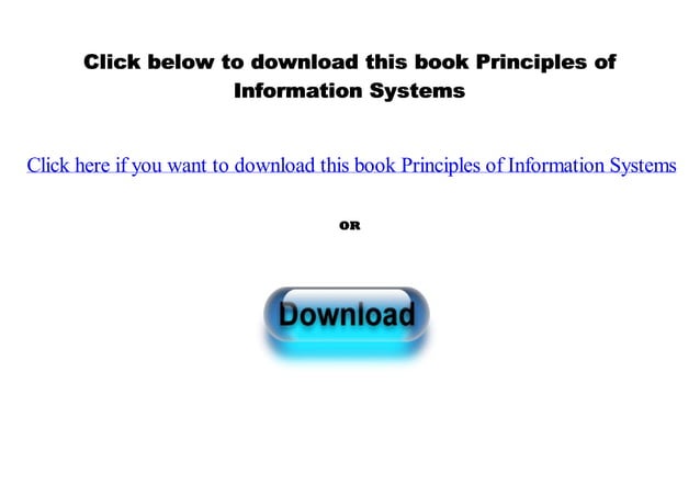 [PDF] Principles of Information Systems | PDF | Internet | Computing