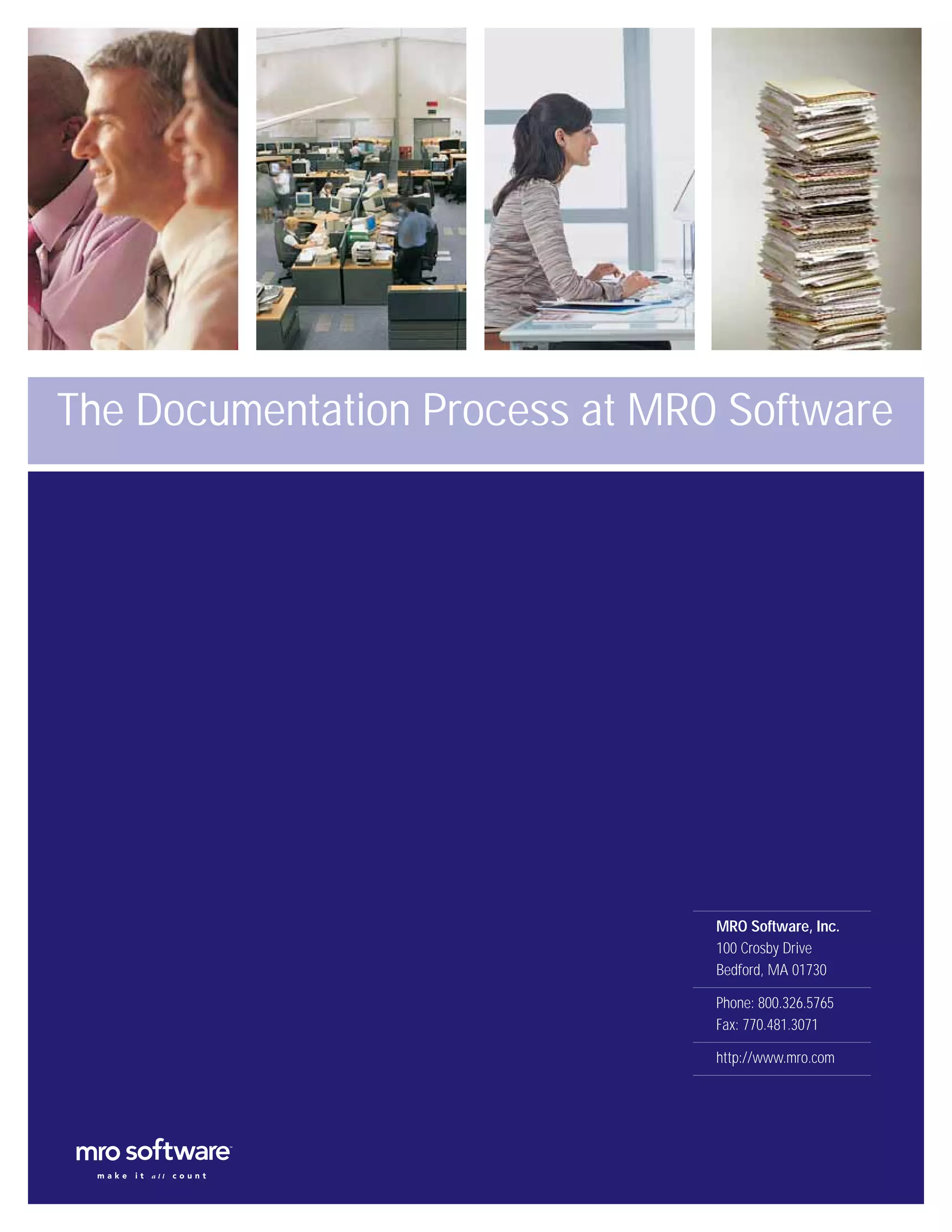The MRO Software Documentation Process | PDF