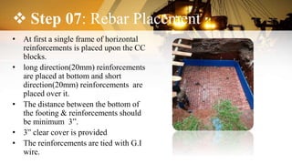 Details of Construction presentation ,single & combined footing | PPTX
