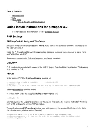 Doc quickinstall 3.x | PDF