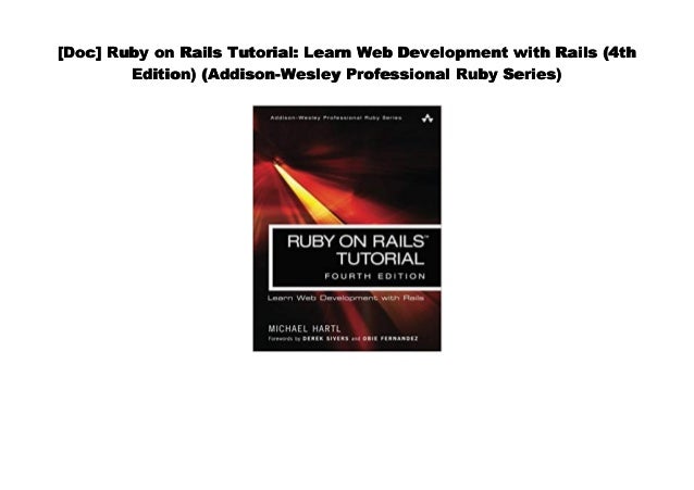 ruby on rails for dummies pdf
