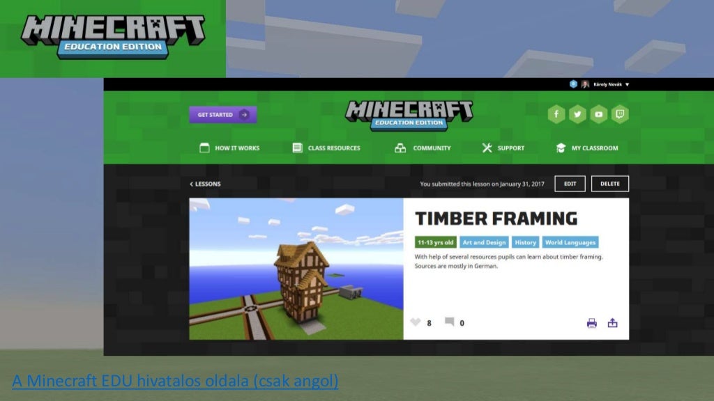 Docs.com és Minecraft az iskolában