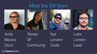 Docs at Weaveworks: DX from open source to SaaS and beyond | PPT