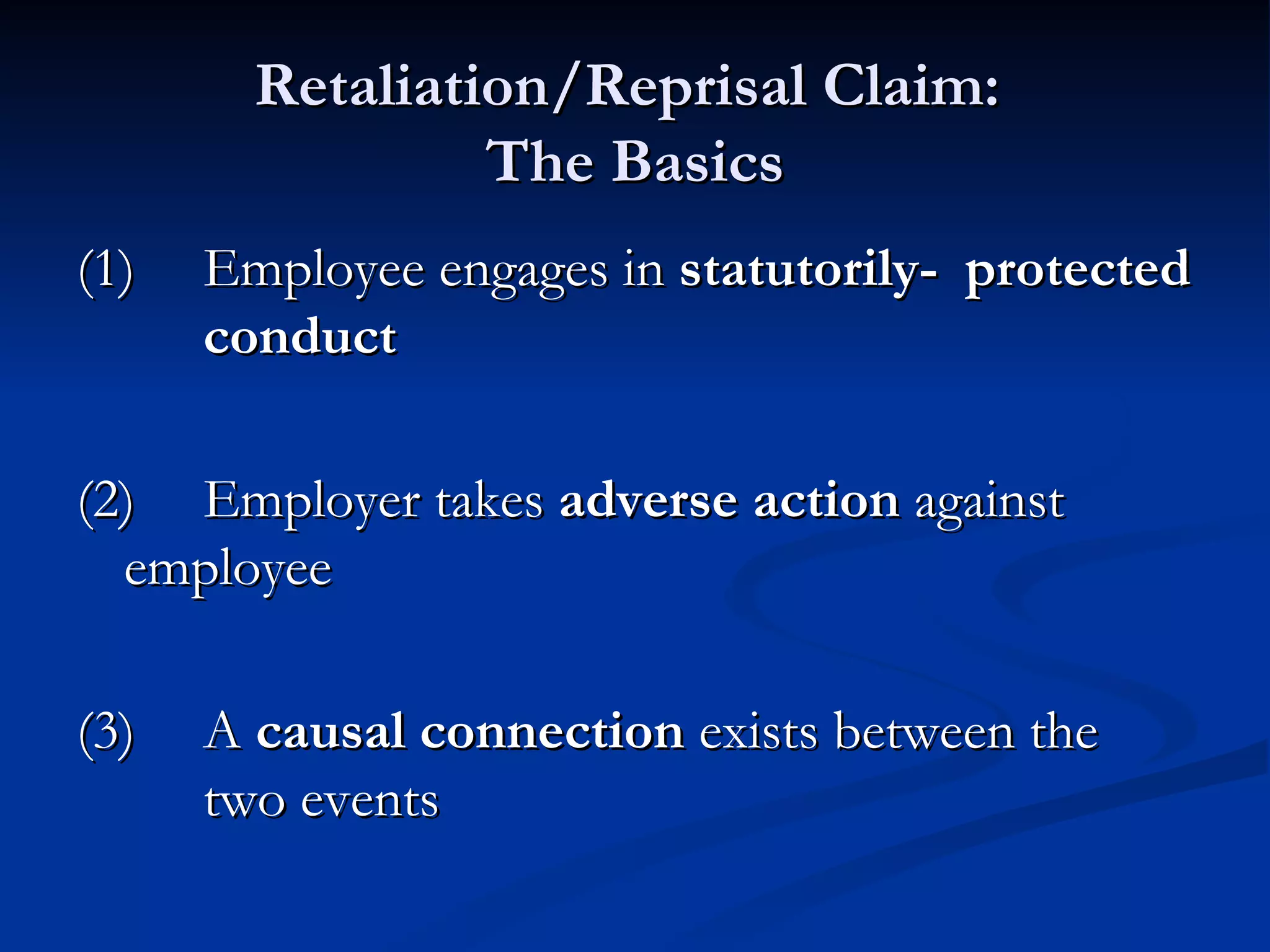 Docs #584866 V1 Retaliation Mcf Ppt Cody Dft 030511 | PPT