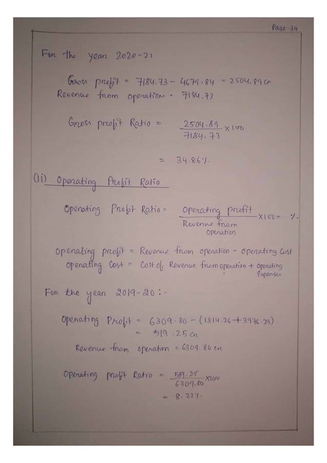 Accountancy Project of Class 12, | PDF