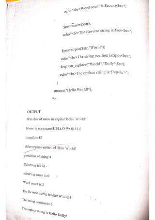 php codes using all methods and data handling | PDF