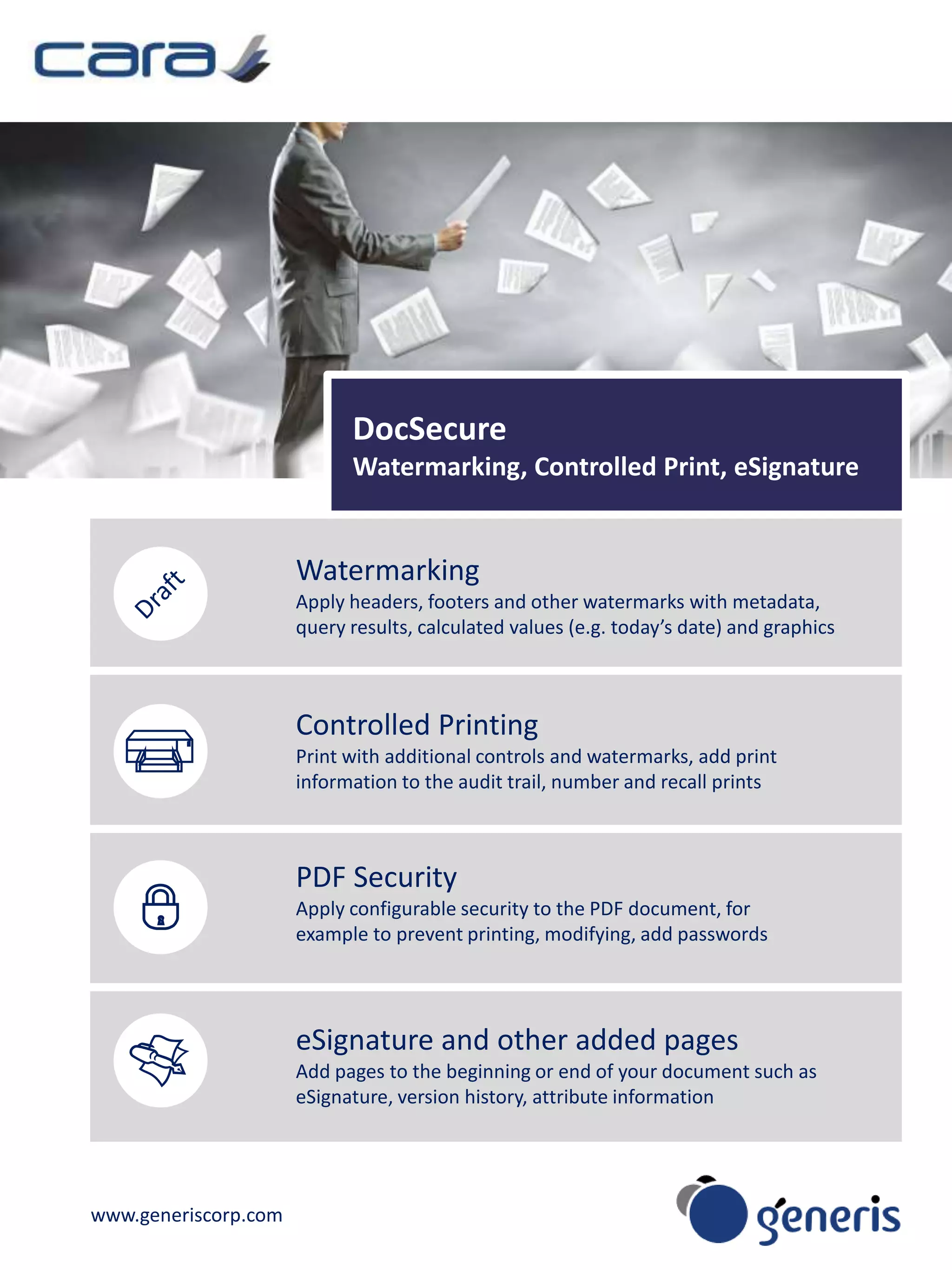 DocSecure - watermarking, eSignature and Controlled Printing for ...