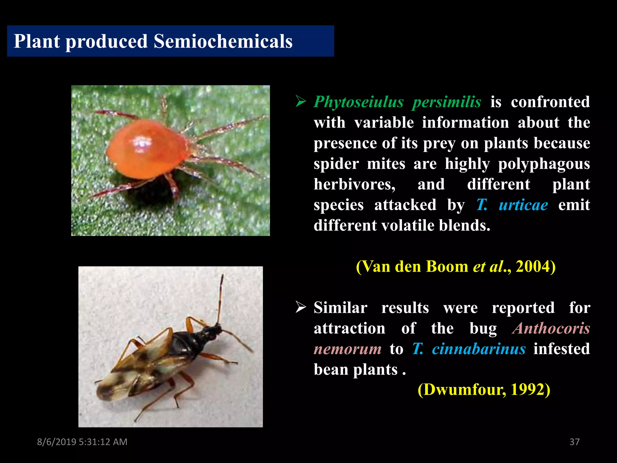 Role of Semiochemicals in Tritrophic Interaction (Bhubanananda Adhikari ...