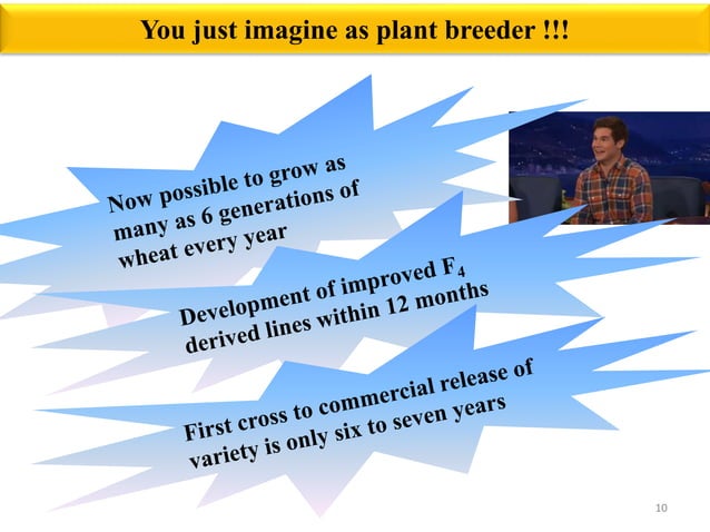Speed Breeding for crop improvement | PPTX | Agriculture | Industries