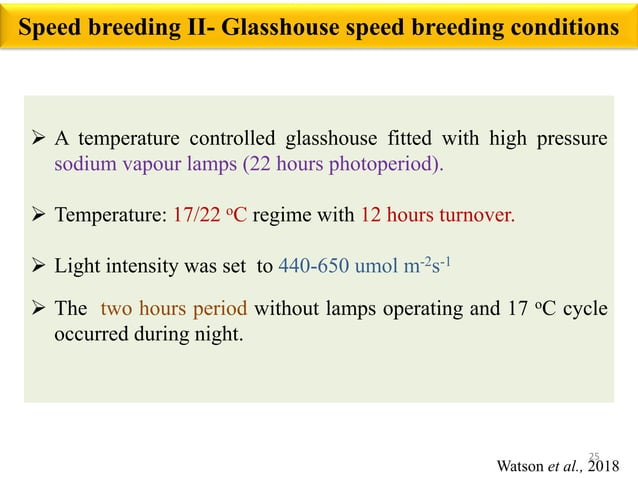 Speed Breeding for crop improvement | PPTX | Agriculture | Industries