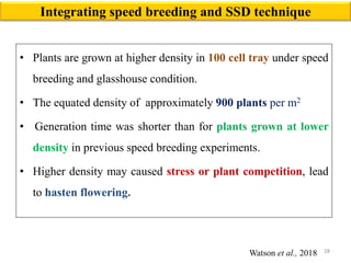 Speed Breeding for crop improvement | PPTX