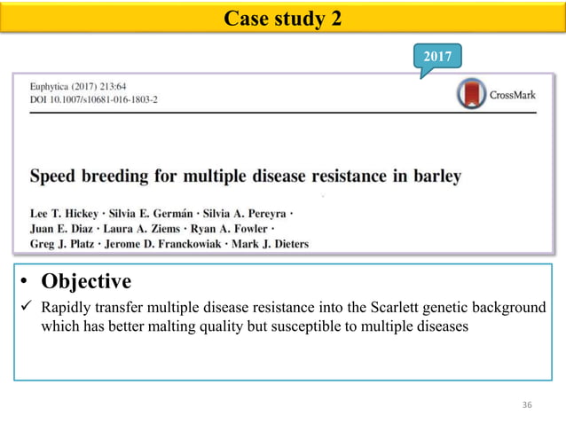 Speed Breeding for crop improvement | PPTX | Agriculture | Industries