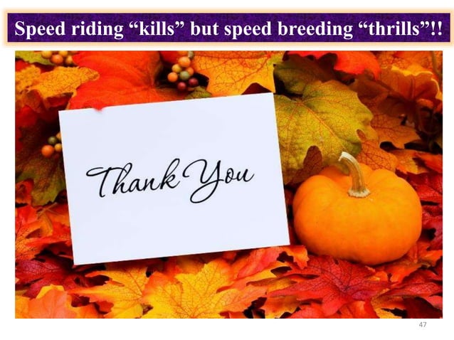 Speed Breeding for crop improvement | PPTX | Agriculture | Industries