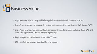DocSet.ECM - Integrated Document Management for SAP and SharePoint | PPT