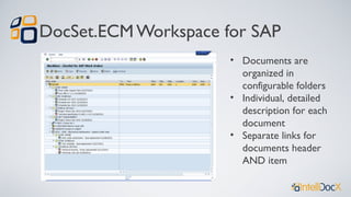 DocSet.ECM - Integrated Document Management for SAP and SharePoint | PPT