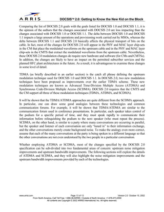 Docsis 20 getting to know | PDF