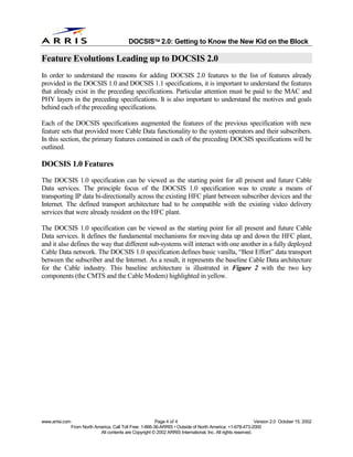Docsis 20 getting to know | PDF
