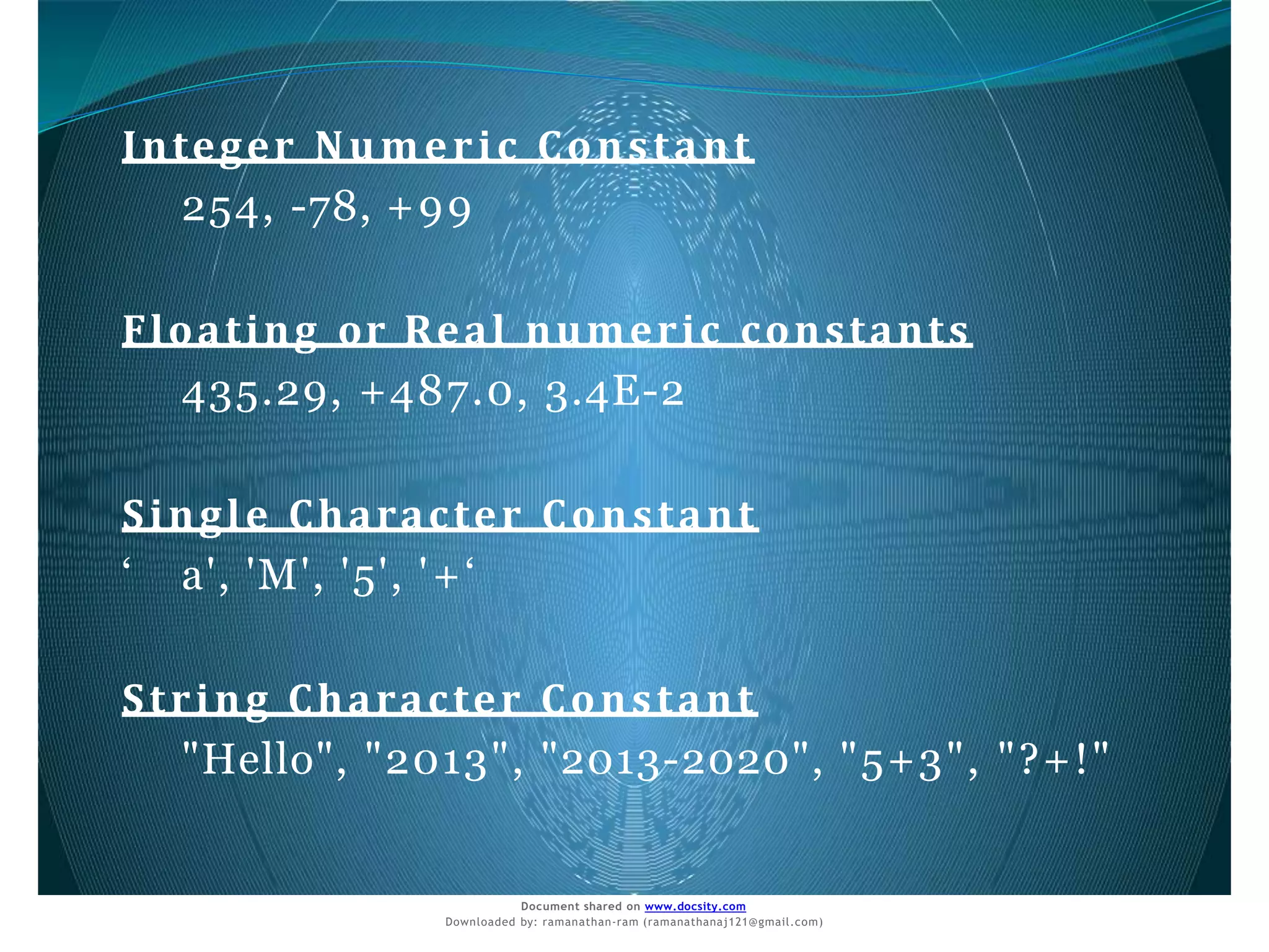 docsity-java-programming-ppt-1.pptx | Programming Languages | Computing