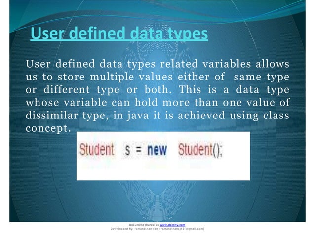 docsity-java-programming-ppt-1.pptx | Programming Languages | Computing