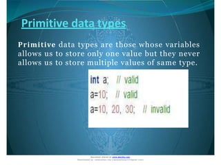 docsity-java-programming-ppt-1.pptx | Programming Languages | Computing