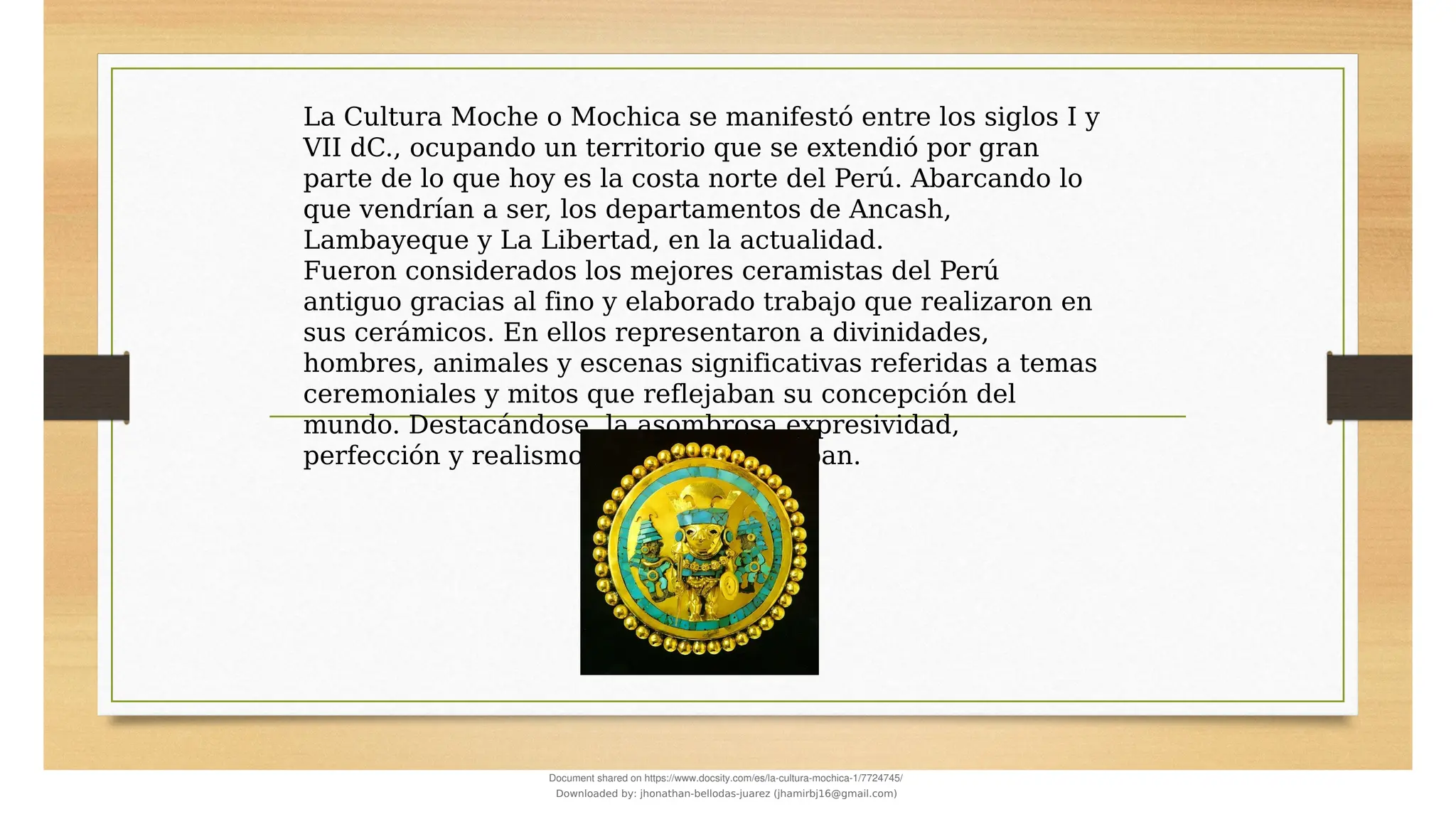 cultura pre inca mochica lambayeque peru | PDF