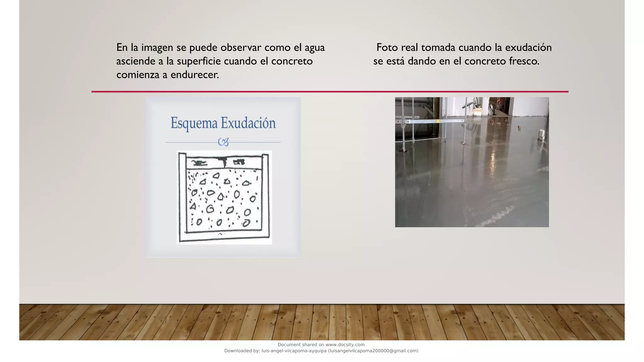 Docsity La Exudacion Del Concreto 1 Pdf