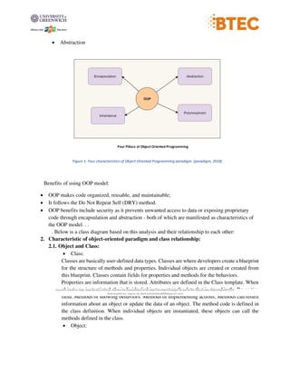 docsity-p1-examine-the-characteristics-of-the-object-orientated ...