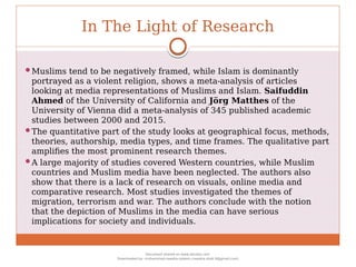 Portrayal of Islam on Media | PPT