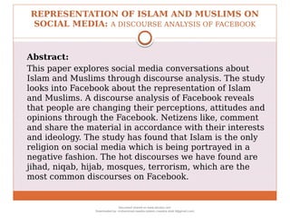 Portrayal of Islam on Media | PPT