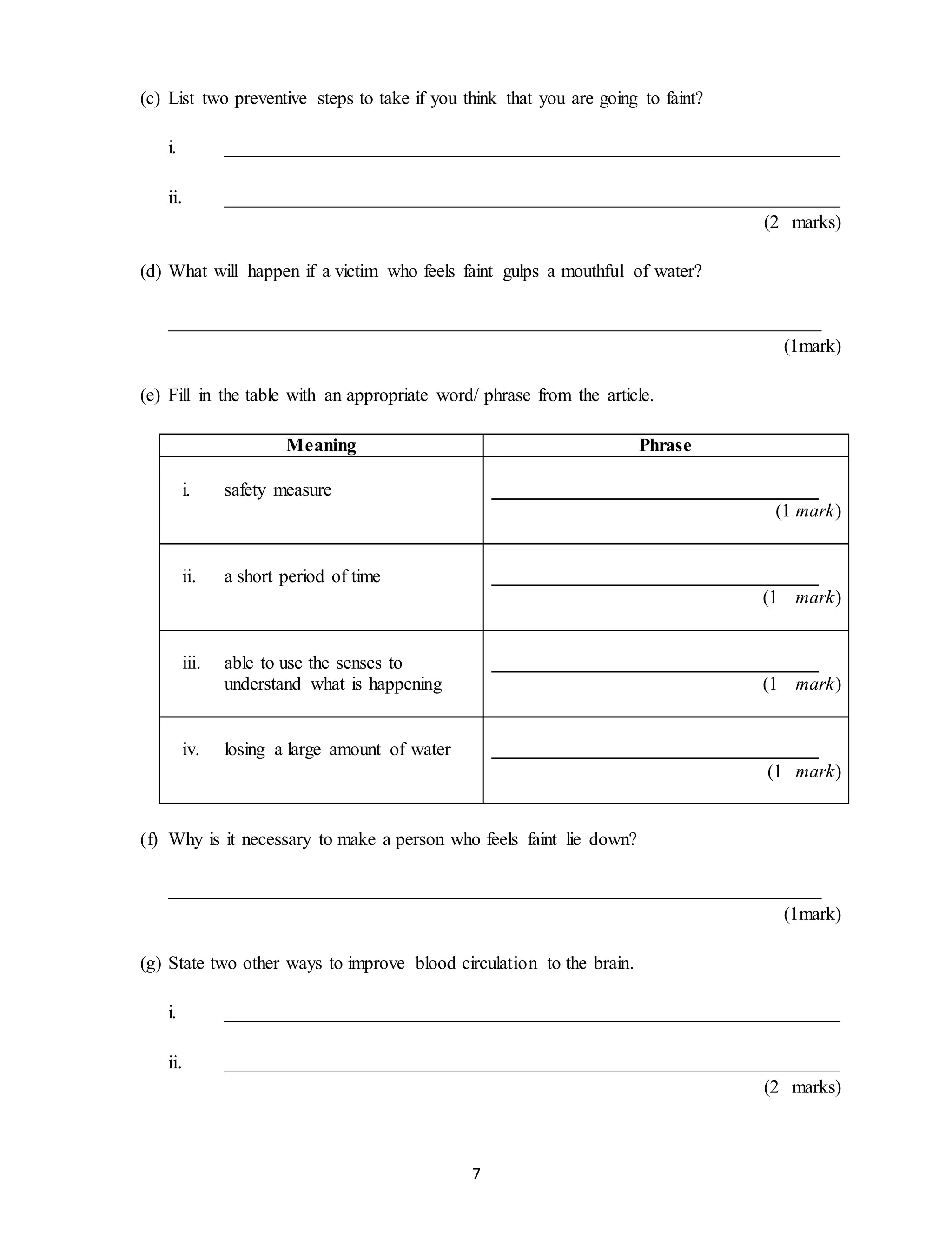 super exercise module english pt3 question with answer | DOCX
