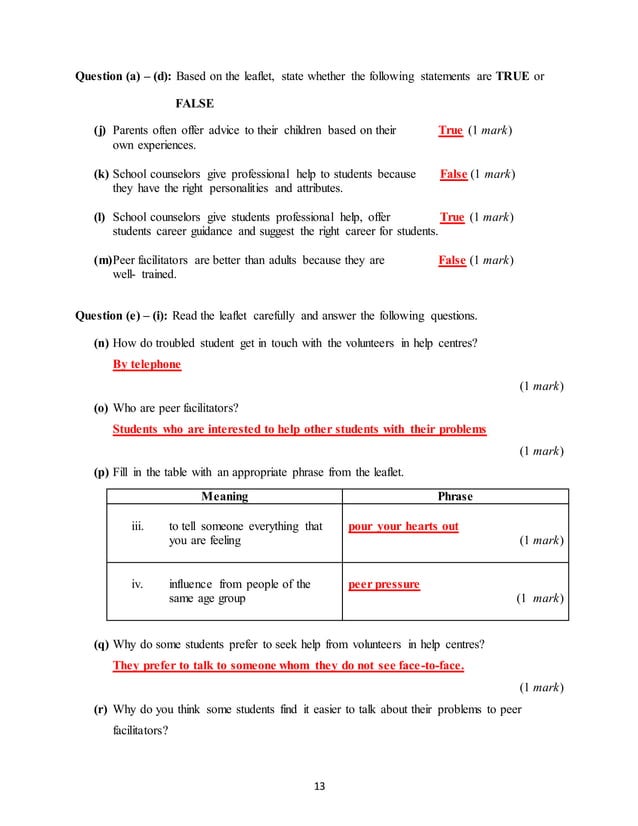 super exercise module english pt3 question with answer | PDF
